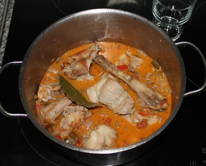 Conejo en salsa fácil